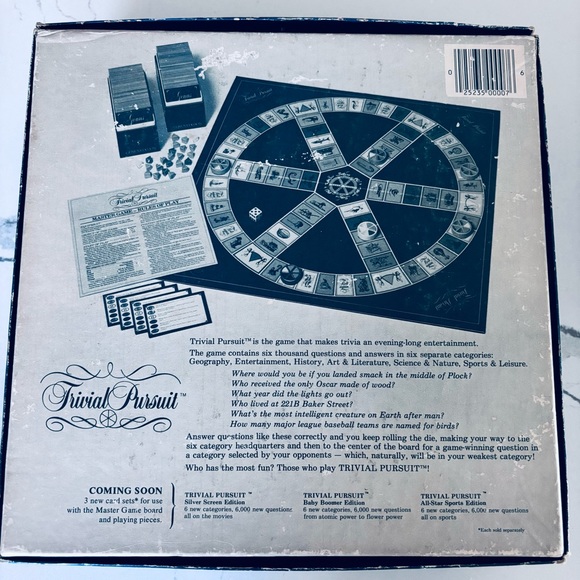 Trivia Pursuit | Games | Vintage Trivia Pursuit Genus Edition Board ...
